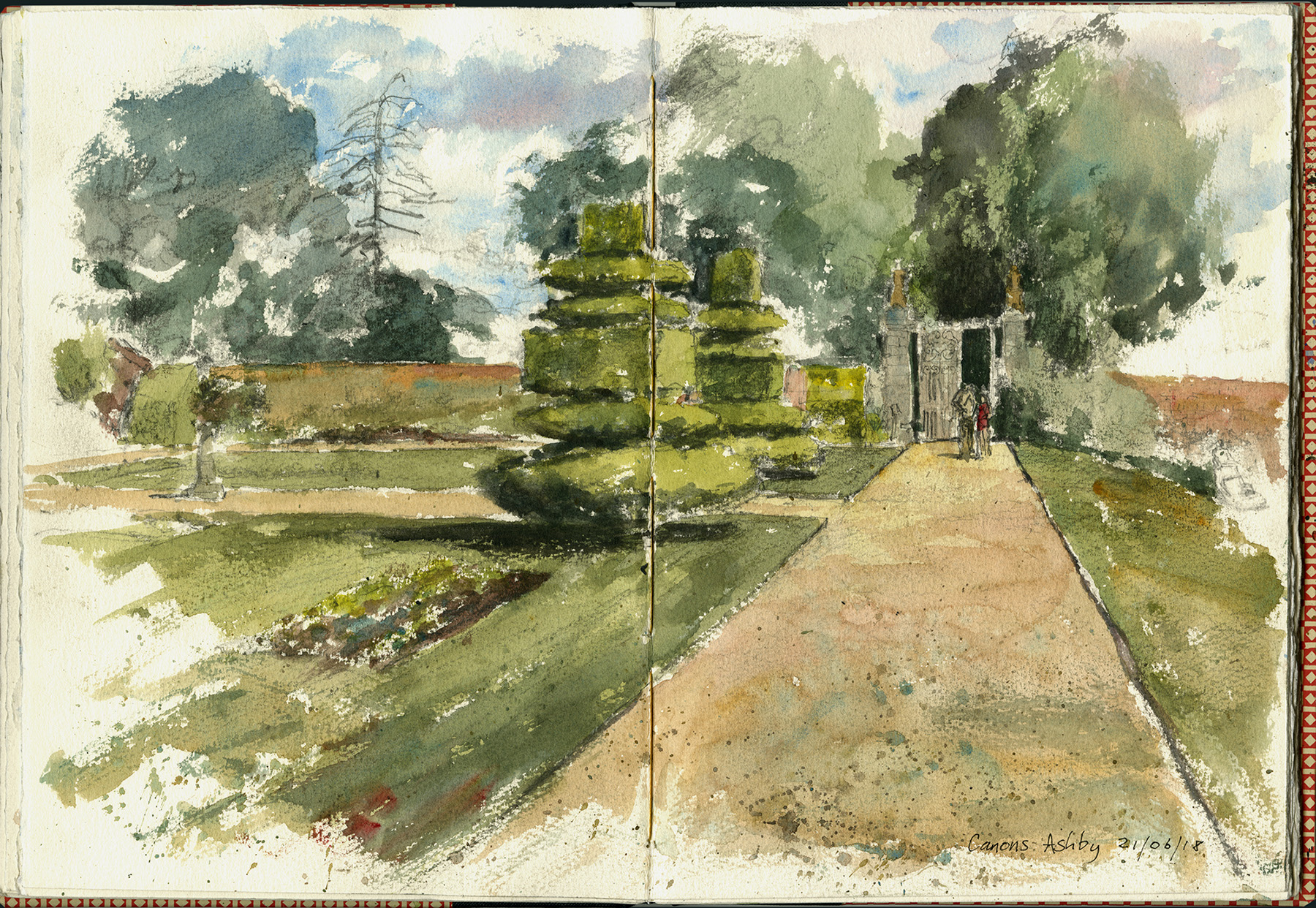 Canons Ashby Northamptonshire: by Peter Jarvis, architectural illustrator