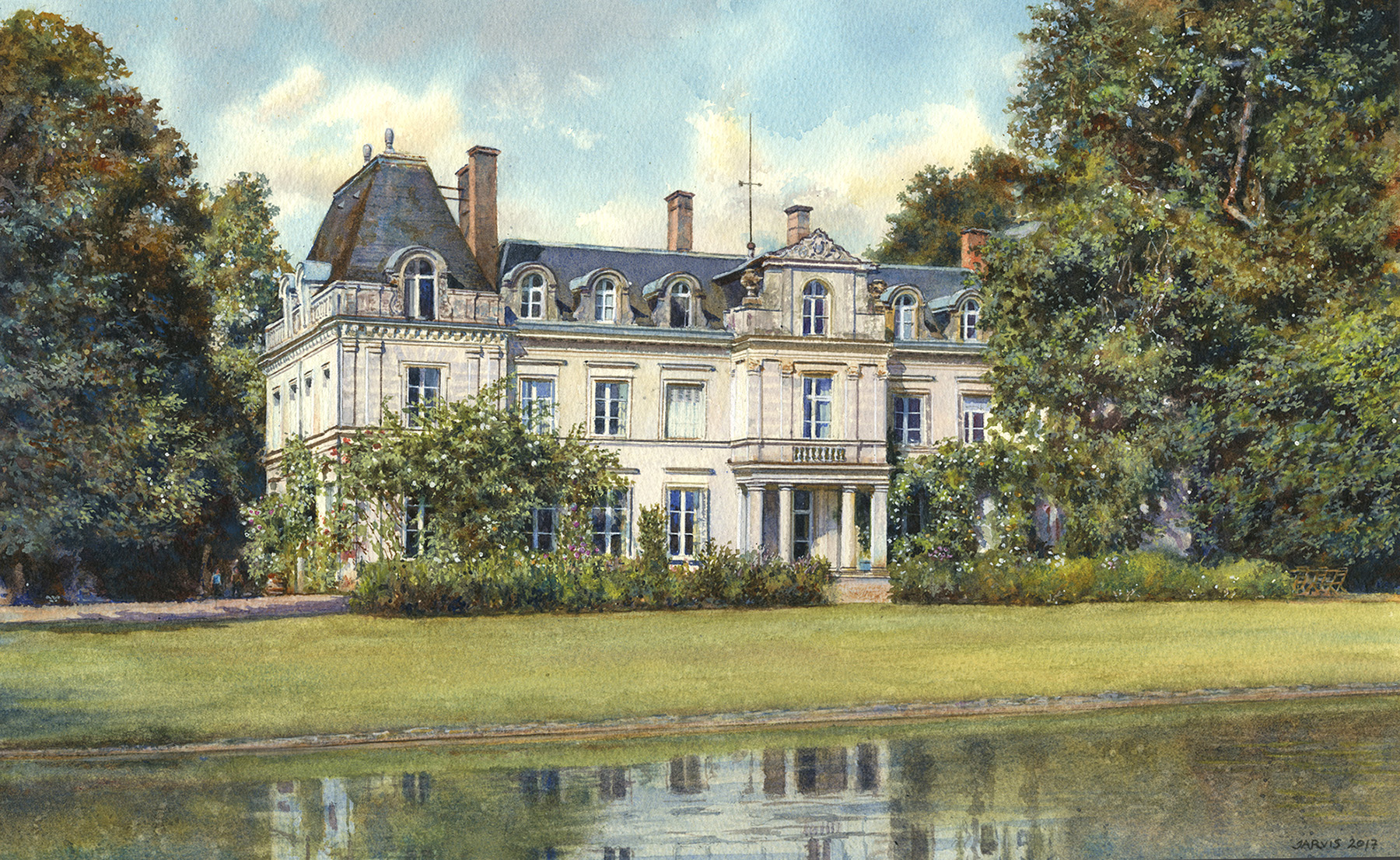 Chateau: by Peter Jarvis, architectural illustrator