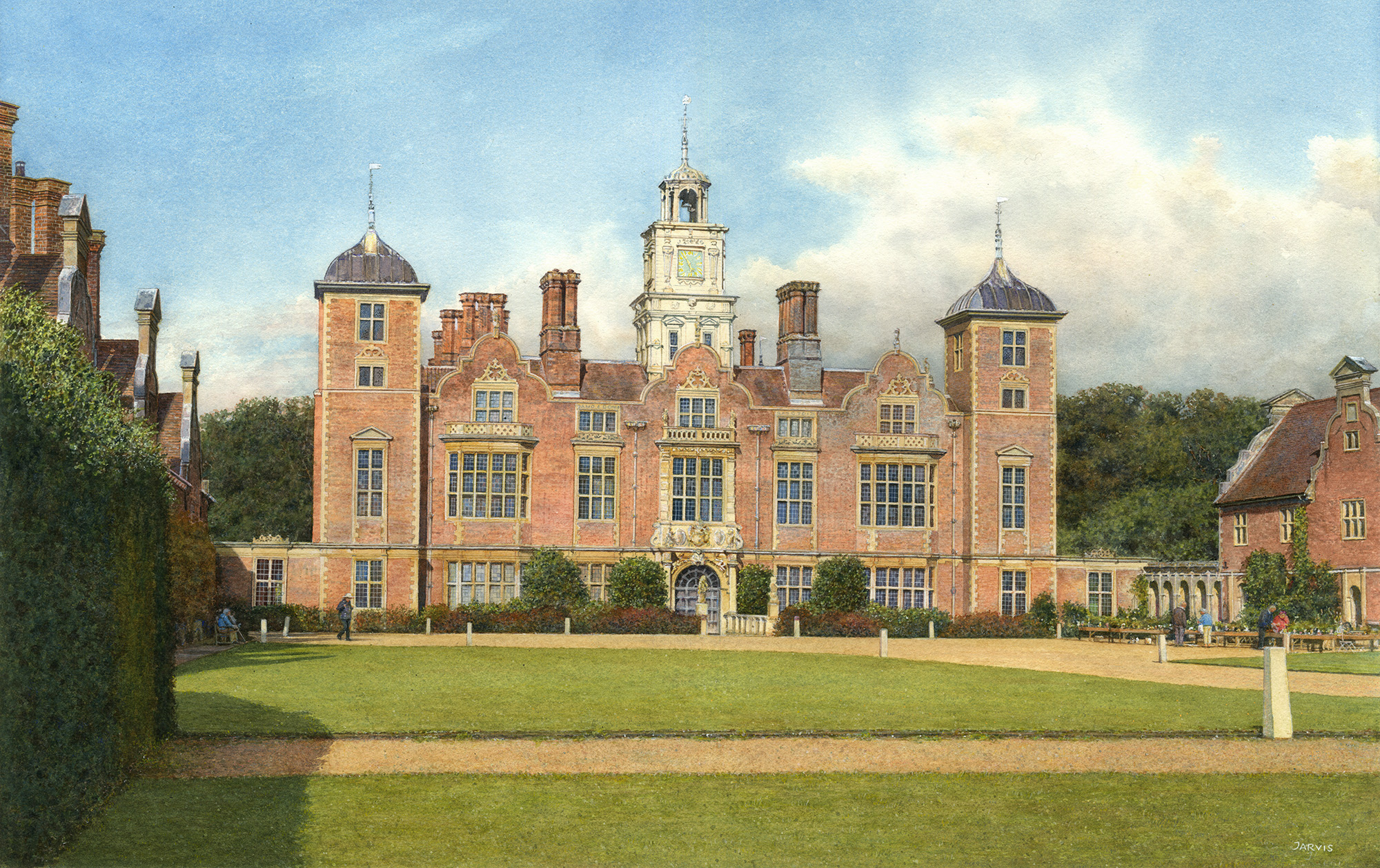 Blickling Hall, Norfolk: by Peter Jarvis, architectural illustrator