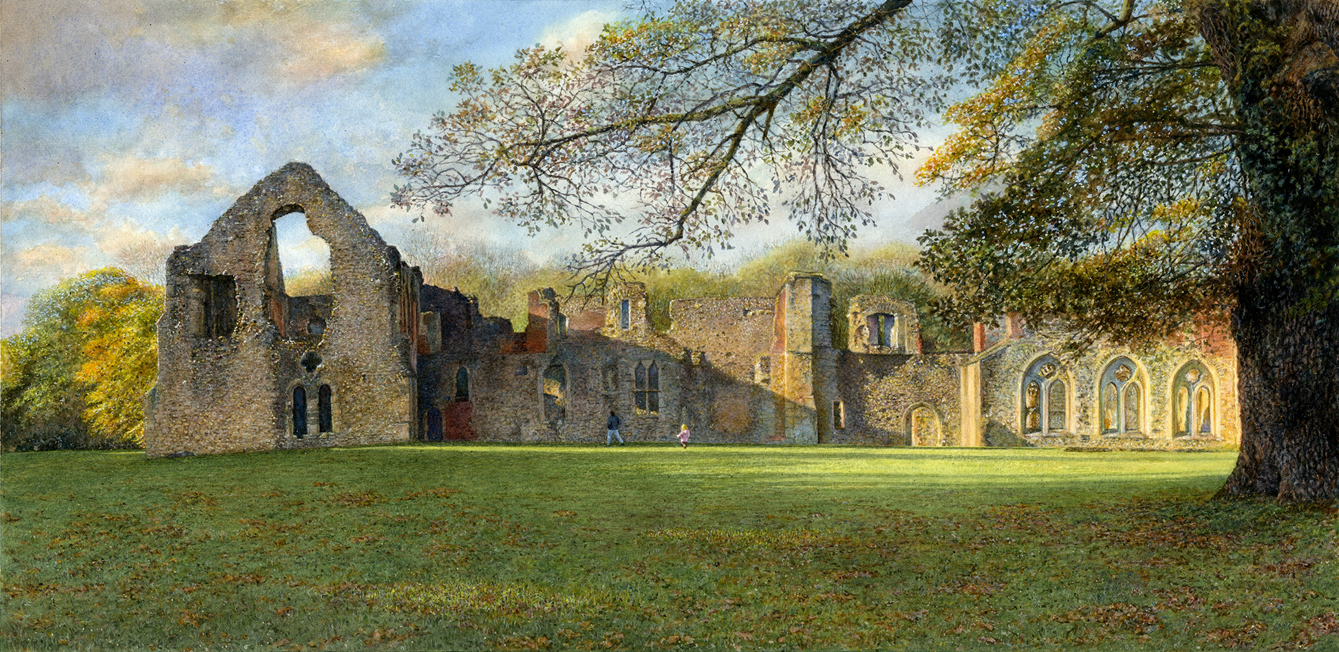 Netley Abbey #2: by Peter Jarvis, architectural illustrator