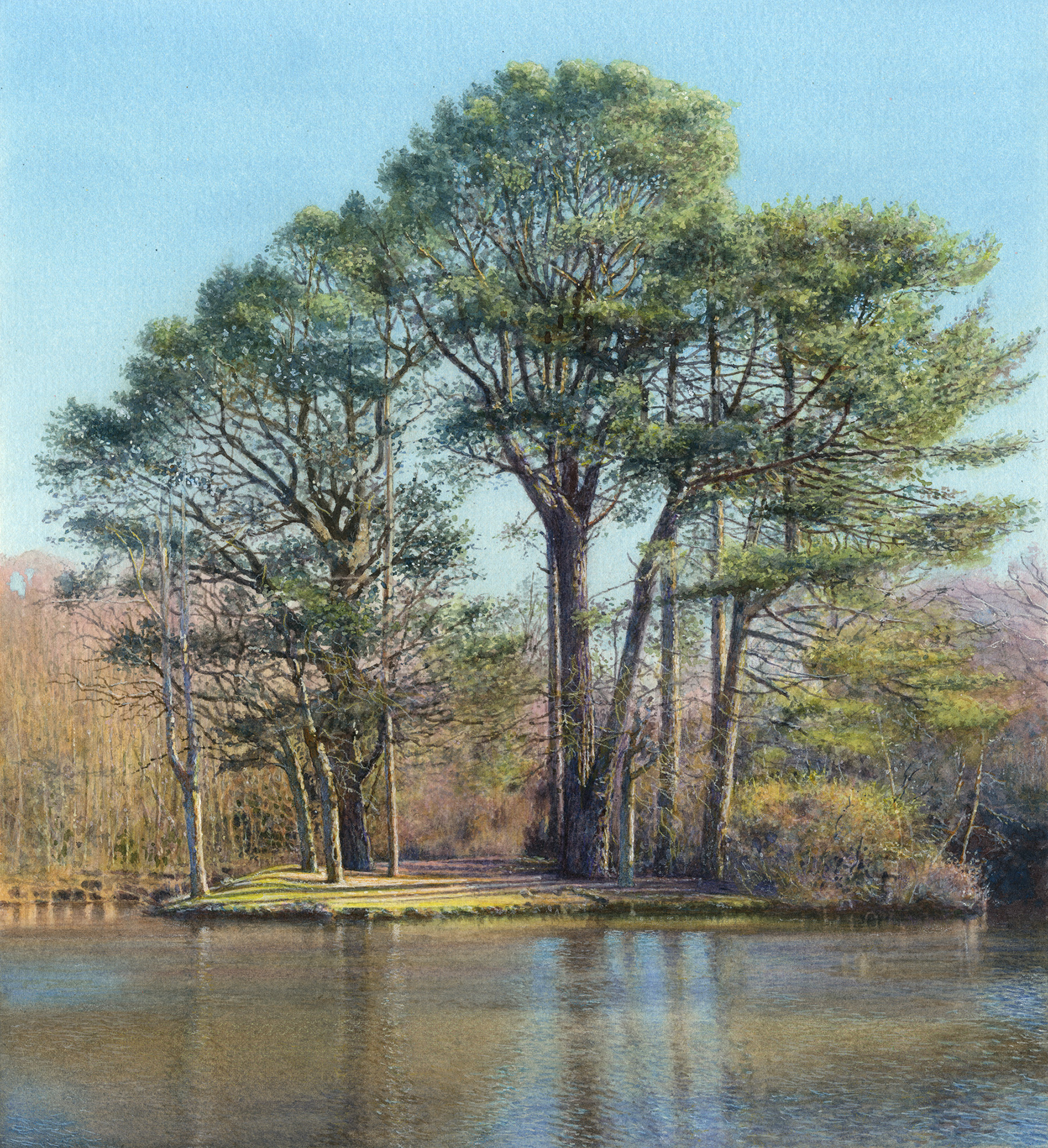 Ornamental Lake: by Peter Jarvis, architectural illustrator