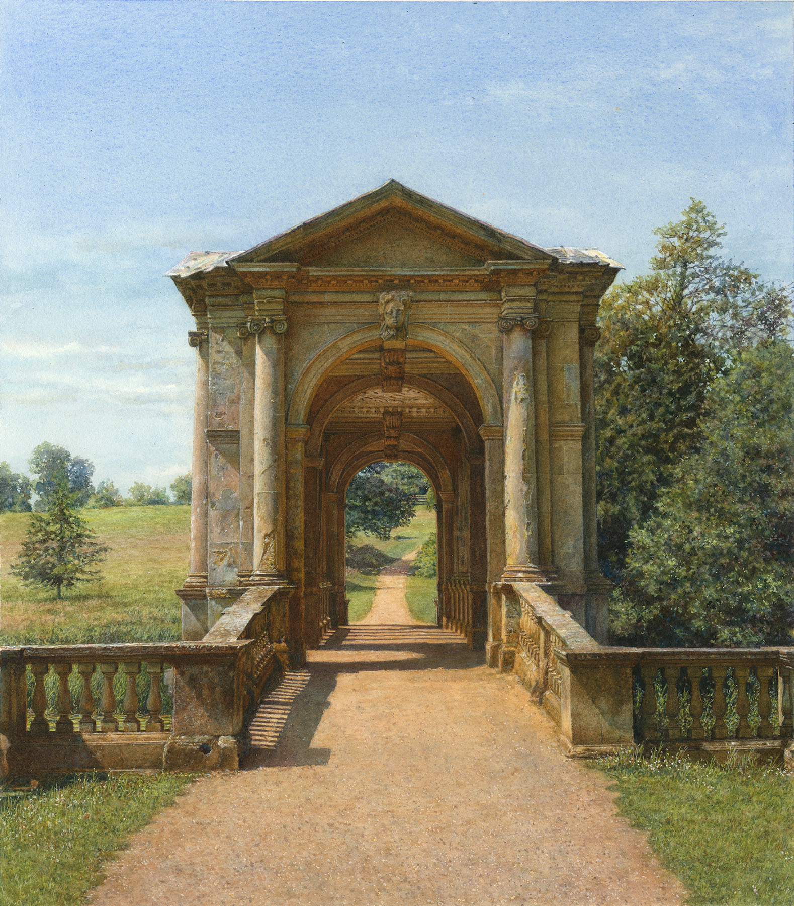 Palladian Bridge...: by Peter Jarvis, architectural illustrator