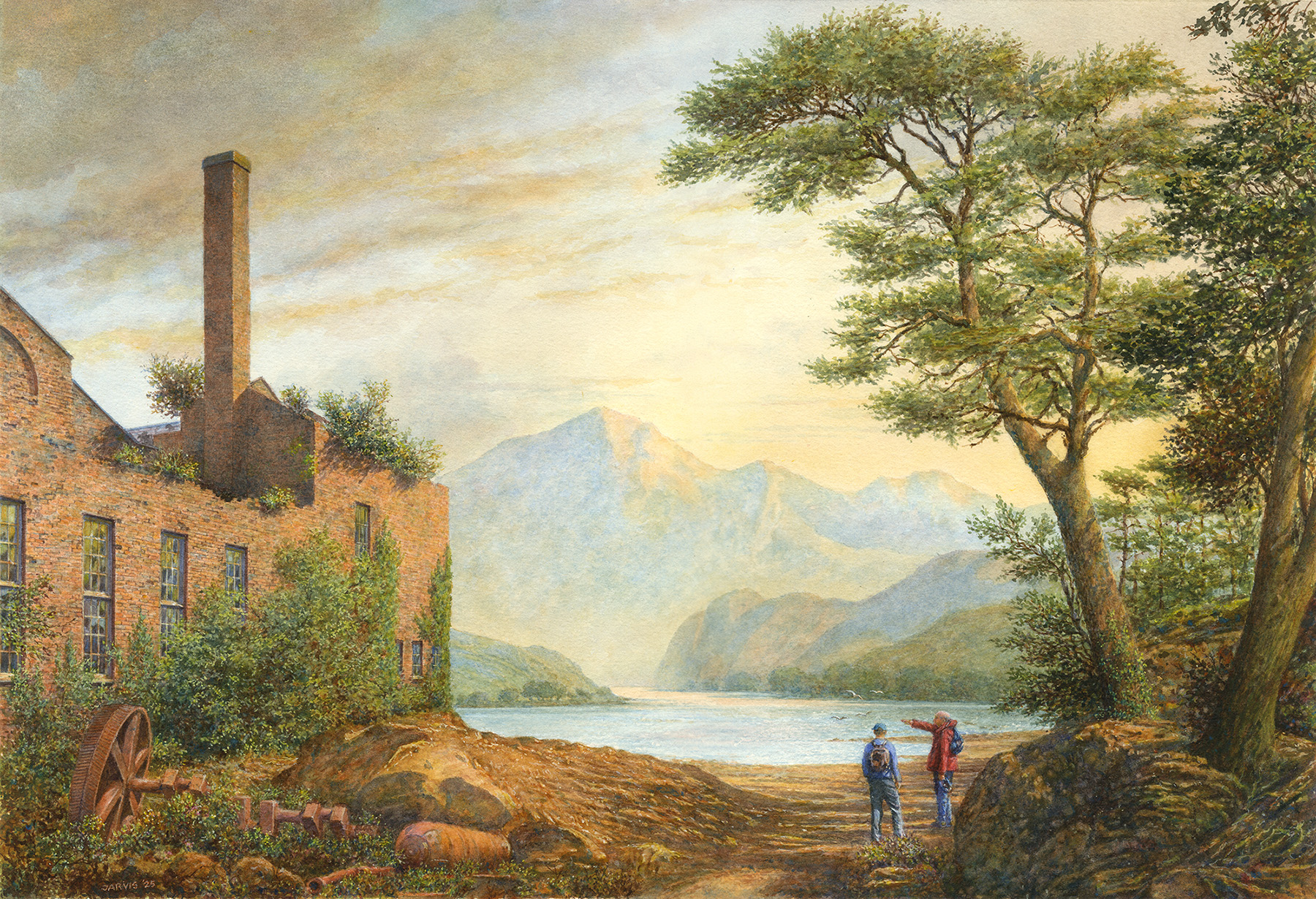 Mount Snowdon: by Peter Jarvis, architectural illustrator